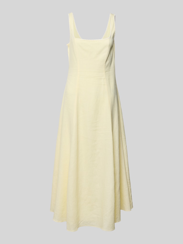 Kup online Forever New Sukienka midi z mieszanki lnu i wiskozy z ...