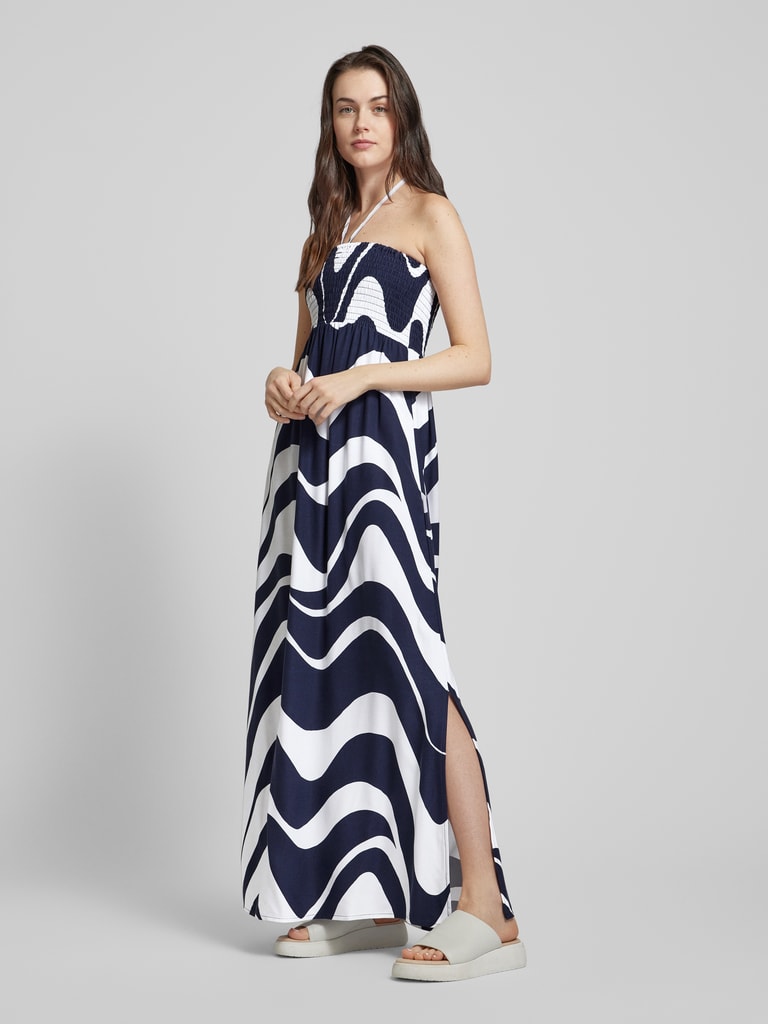 Esprit Off-Shoulder-Kleid mit Allover-Print Modell 'WAVE BEACH ...