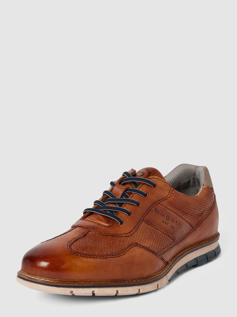 bugatti Halbschuhe mit Label-Details Modell 'Simone' (cognac) online kaufen