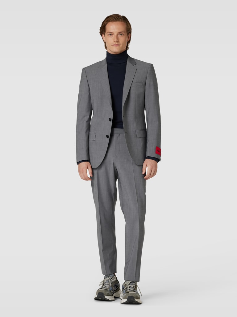 HUGO Pak met reverskraag, model 'Henry' in antraciet online kopen | P&C