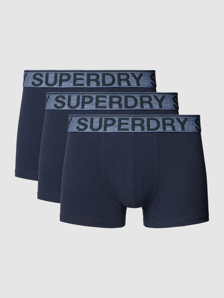 Superdry Trunks mit Label-Bund im 3er-Pack (dunkelblau) online kaufen