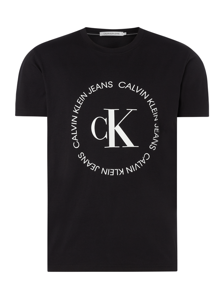 Calvin Klein Jeans T Shirt Mit Logo Details Black Online Kaufen