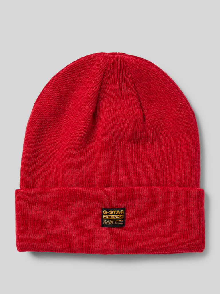 G-Star Raw Mütze mit Label-Patch Modell 'Effo' (rot) online kaufen