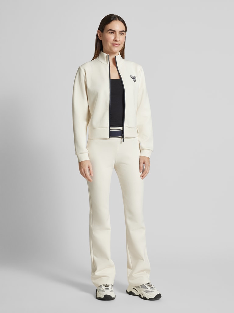 Guess Activewear Sweatjack met labelbadge, model 'ANN' in offwhite ...