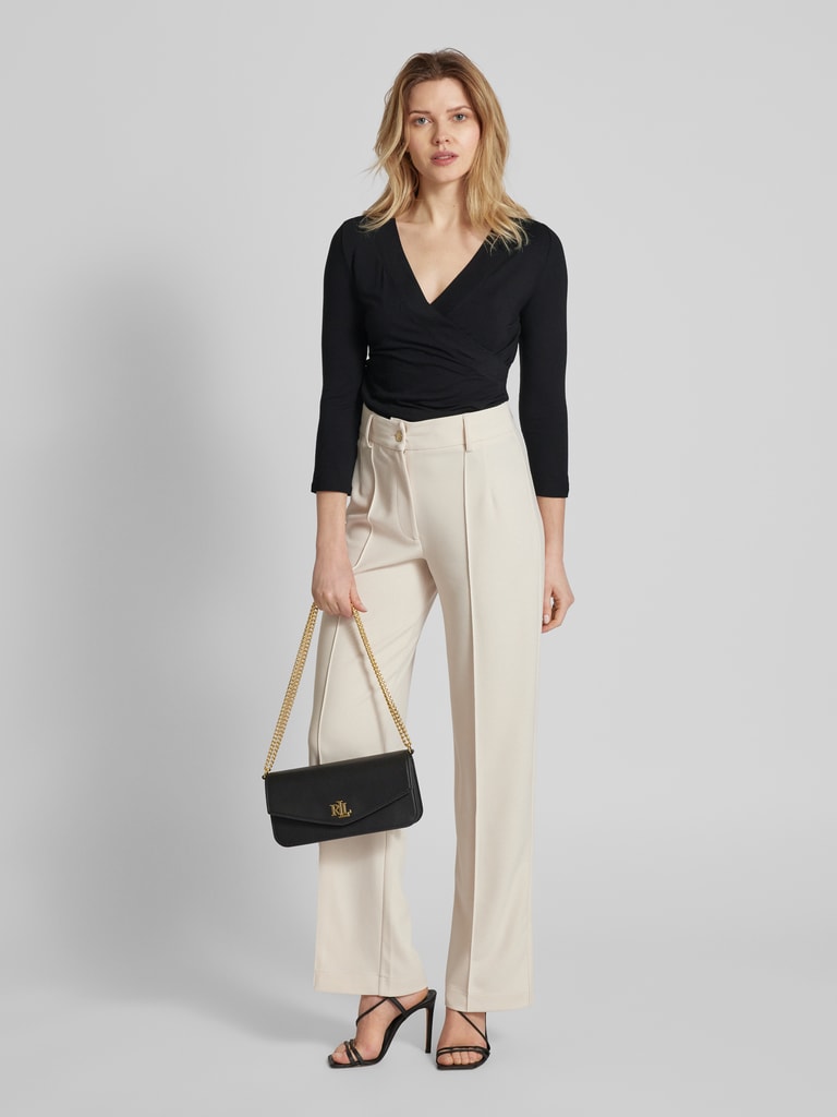 Lauren Ralph Lauren Longsleeve in Wickel-Optik Modell 'ALAYJA' (black ...