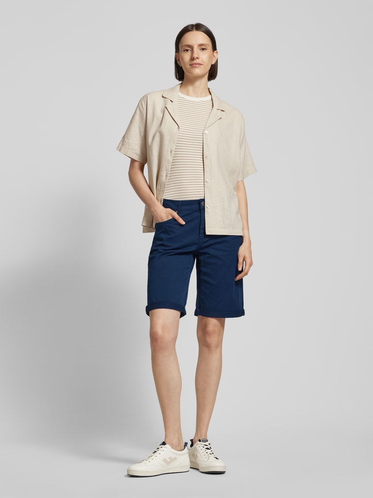 Angels Straight leg korte broek in 5-pocketmodel in donkerblauw online ...