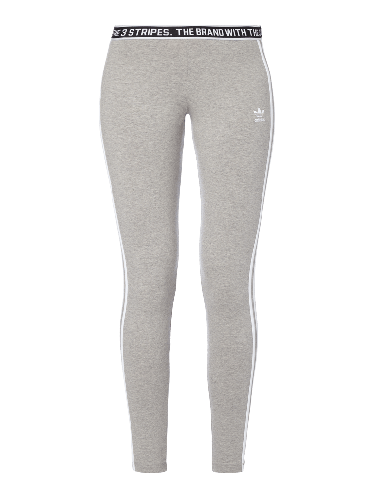 adidas Originals Leggings mit Logo-Streifen (hellgrau) online kaufen