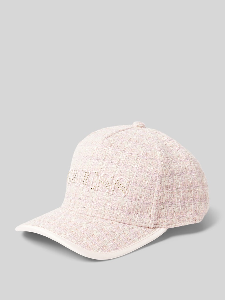 Guess Baseballpet in bouclélook, model 'ELSA' in roze online kopen | P&C