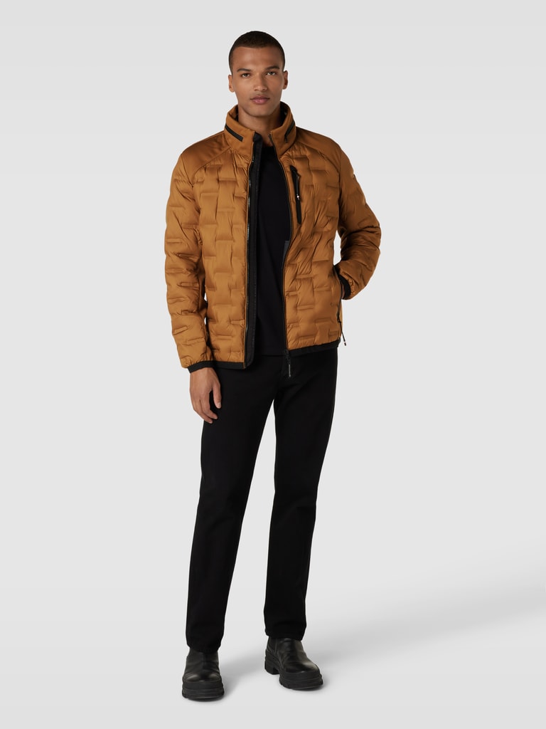 Kup online Tom Tailor Kurtka z fakturowanym wzorem (złoty)