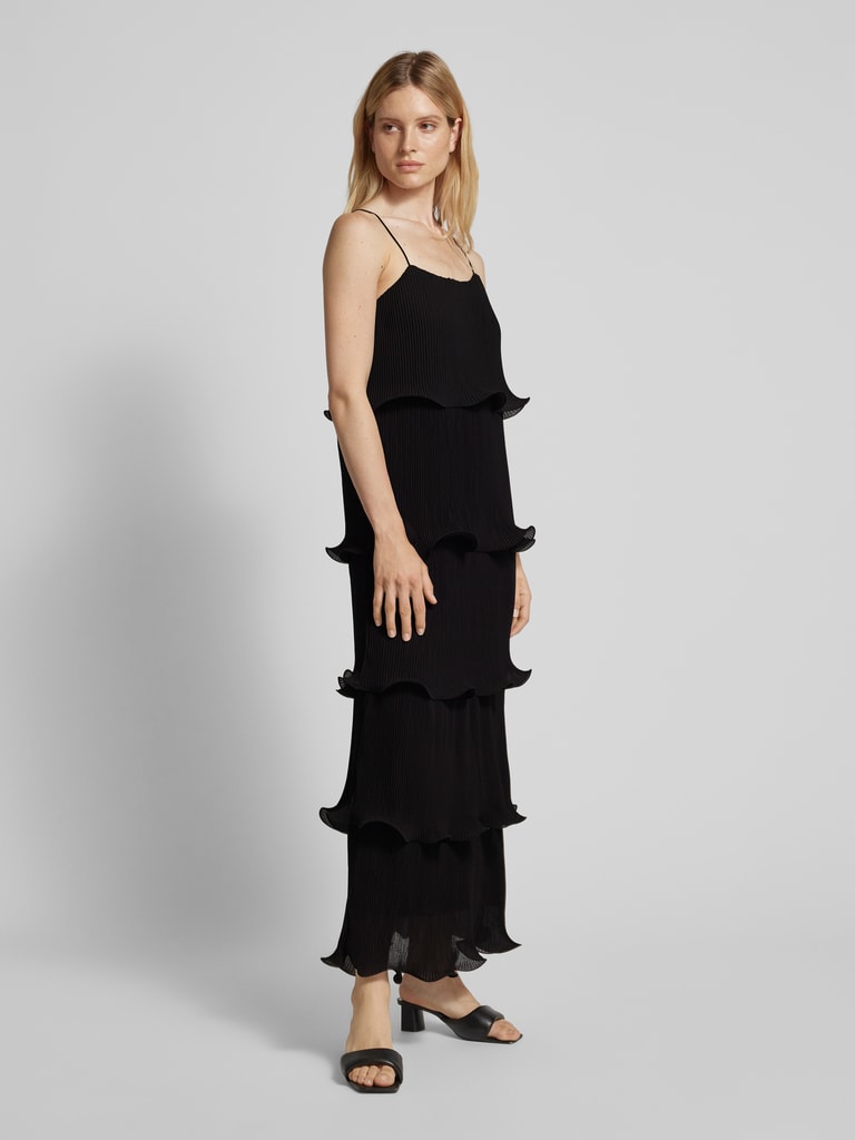 Copenhagen Muse Maxikleid mit Spaghettiträger Modell 'KIRA' (black) online kaufen