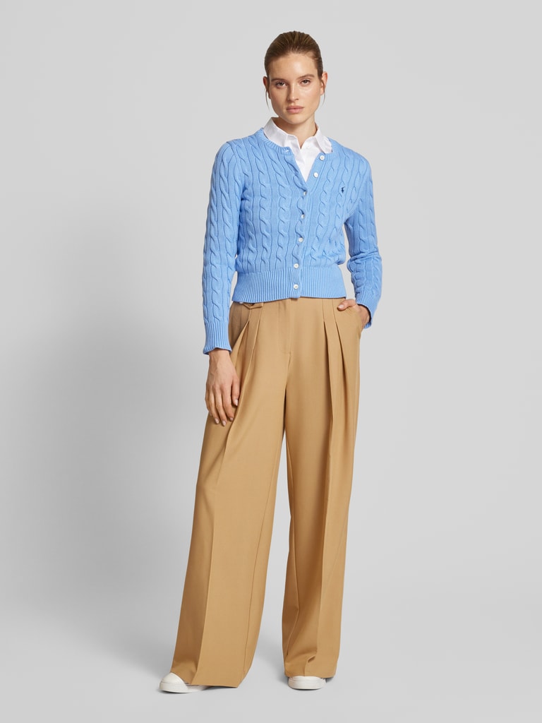 Polo Ralph Lauren Strickjacke mit Knopfleiste (blau) online kaufen