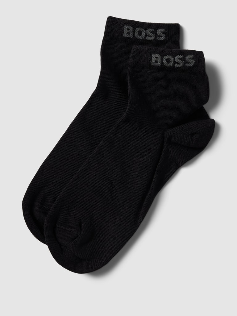 BOSS Sneakersocken mit Label-Details im 2er-Pack (black) online kaufen