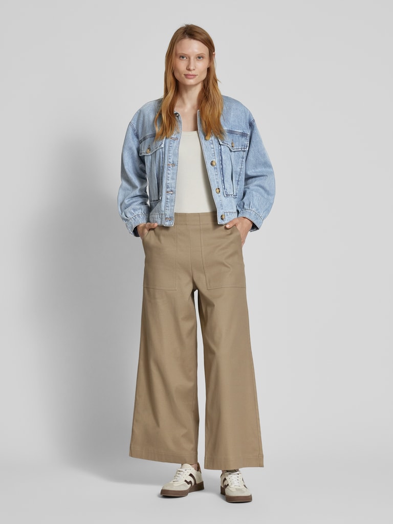 Kup online Vero Moda Kurtka jeansowa krótka z czystej bawełny model ...