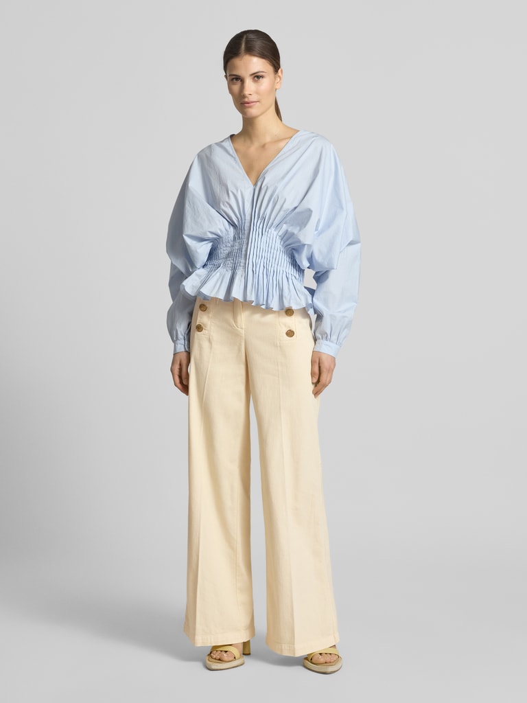 SEDUCTIVE Wide Leg Hose mit Bügelfalten Modell 'Bridget' (hellgelb ...