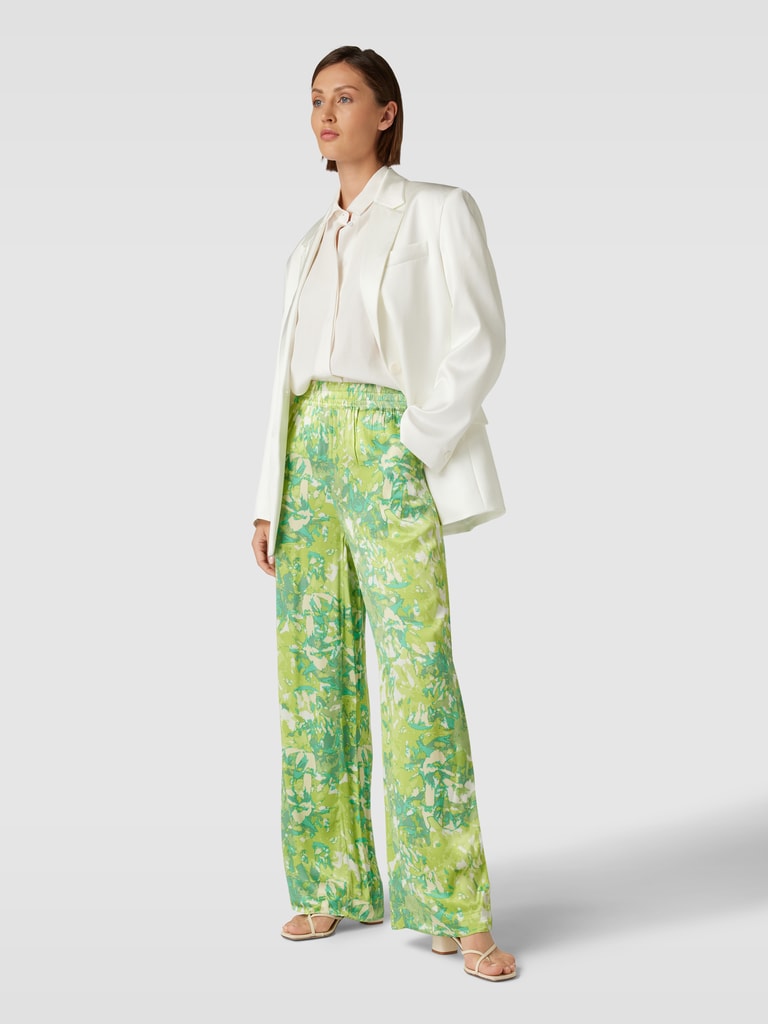 Gestuz Stoffhose mit Allover-Muster Modell 'Furia' (gruen) online kaufen