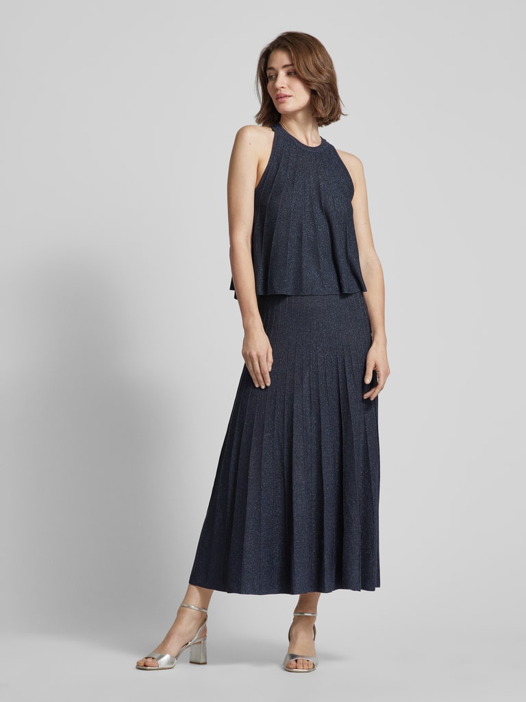 Bash Maxirok met elastische band, model 'BRYCEY' in marineblauw online ...