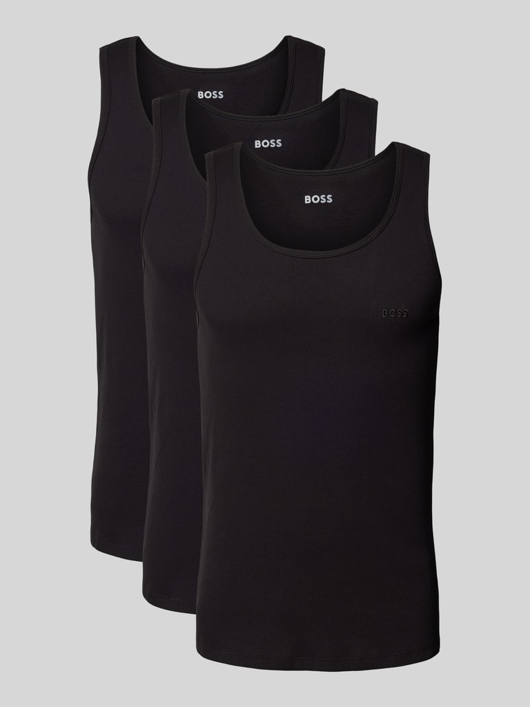 BOSS Tanktop met labelstitching in een set van 3 paar, model 'ONE' in ...
