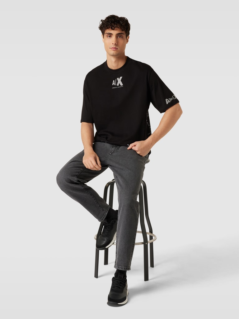 ARMANI EXCHANGE T-Shirt mit Label-Details (black) online kaufen
