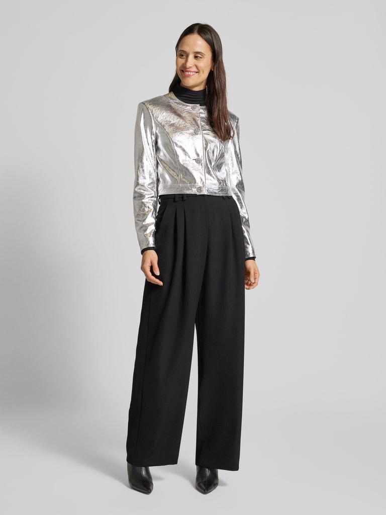 Marc Cain Korte blazer in metallic in zilver online kopen | P&C