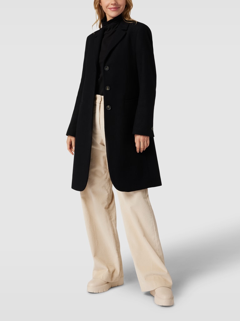 Cinque Lange jas met strookzakken, model 'CITORA' in zwart online kopen ...