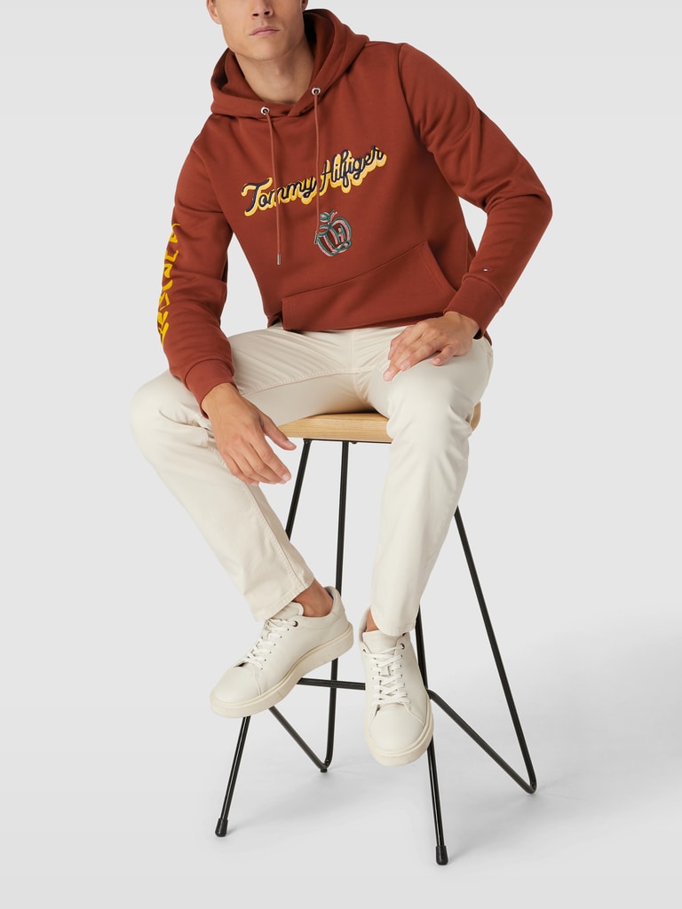 Tommy Hilfiger Hoodie mit Label-Stitching (rostrot) online kaufen