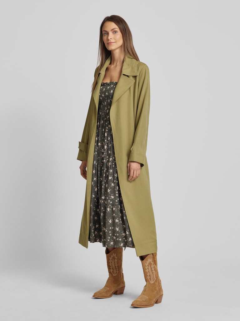 Mango Trenchcoat mit Bindegürtel Modell 'TAXI' (khaki) online kaufen