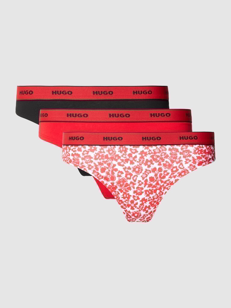 HUGO String mit floralem Muster im 3er-Pack (rot) online kaufen
