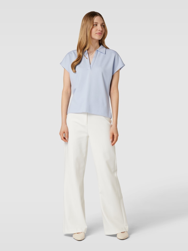 OPUS T-Shirt mit Viskose-Anteil in unifarbenem Design Modell 'Sulisa' (hellblau) online kaufen