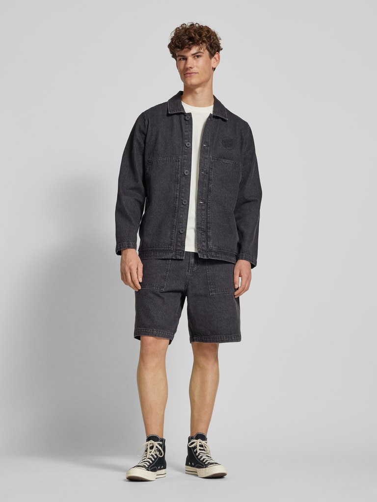 SANTA CRUZ Jeansjacke mit Label-Stitching (black) online kaufen