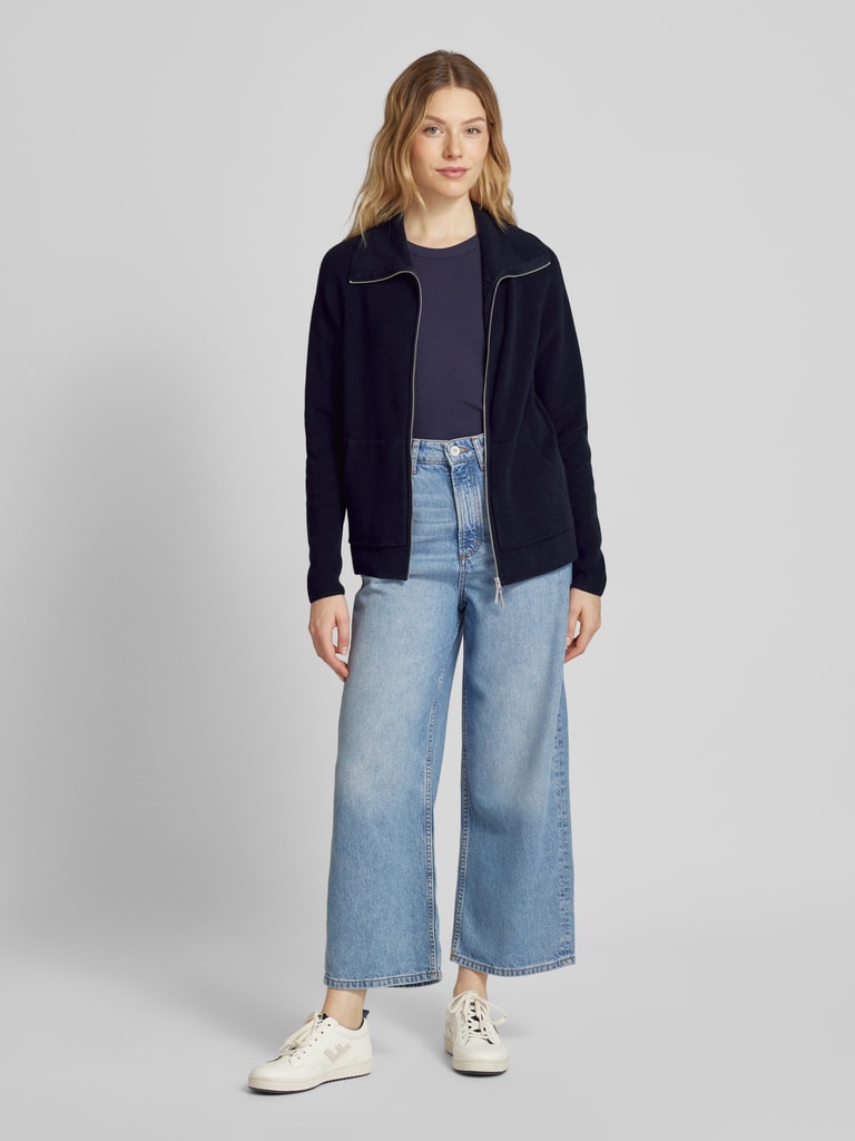 Christian Berg Woman Gebreid jack met tweewegritssluiting in ...