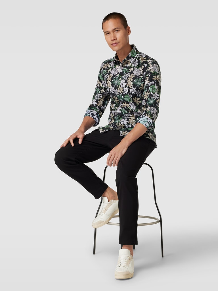 Lindbergh Slim Fit Freizeithemd mit Allover-Muster Modell 'Superflex ...