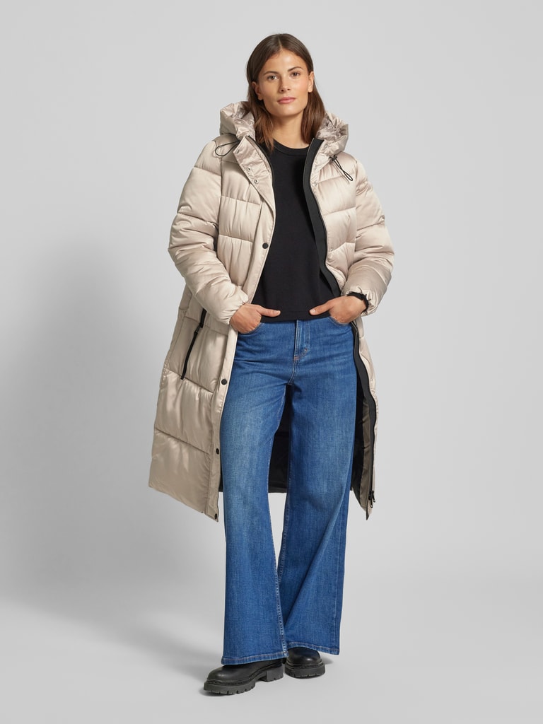 s.Oliver RED LABEL Regular Fit Steppmantel in Satin-Optik (beige ...