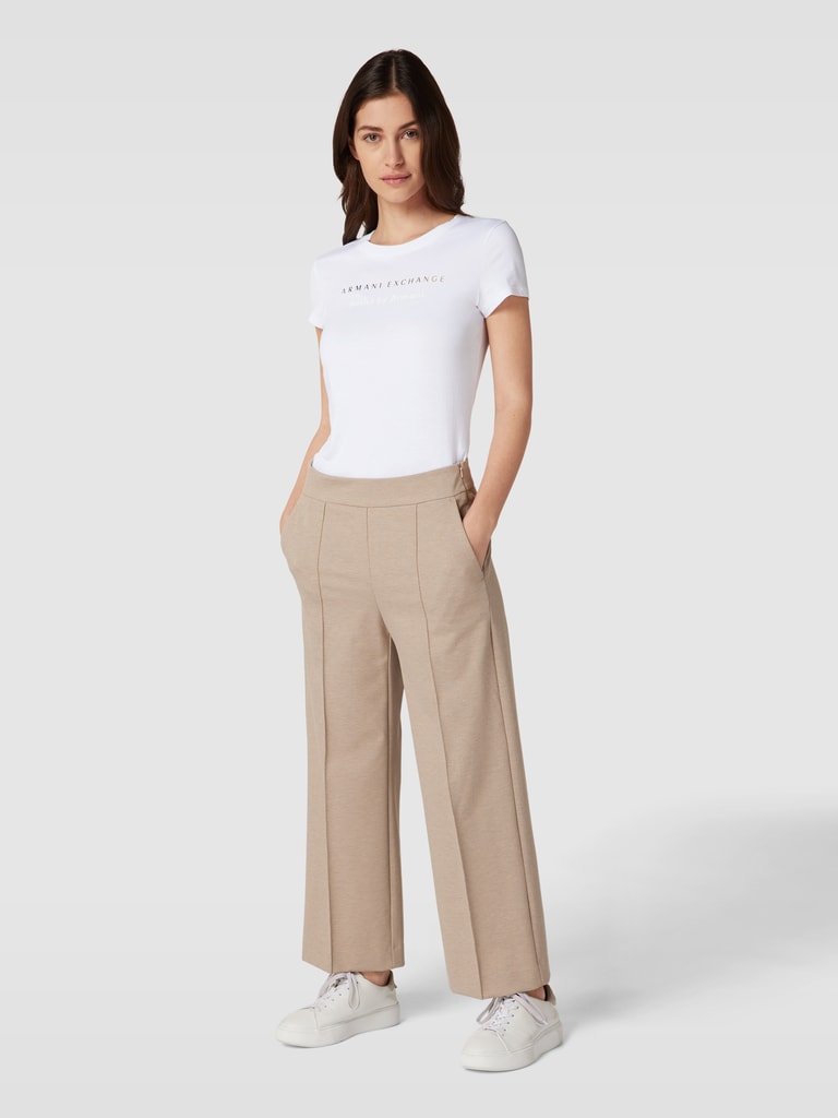 ARMANI EXCHANGE T-Shirt mit Label-Print (weiss) online kaufen