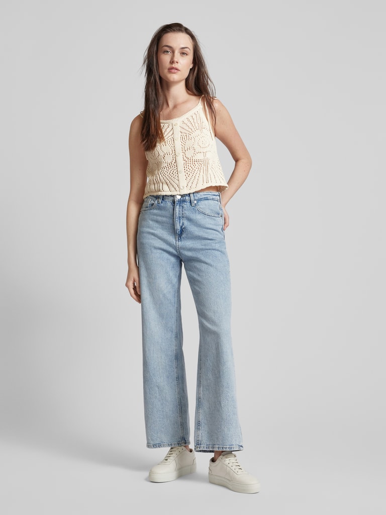 VERO MODA Stricktop mit Zierknopfleiste Modell 'SILJA' (beige) online ...