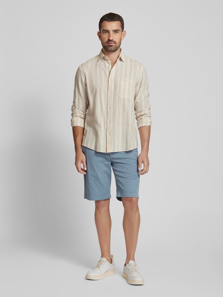 Marc O'Polo Bermuda in effen design, model 'Reso' in lichtblauw online ...