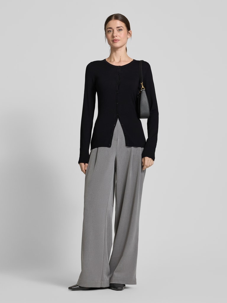 ICHI Cardigan mit durchgehender Knopfleiste Modell 'MAFA' (black) online kaufen