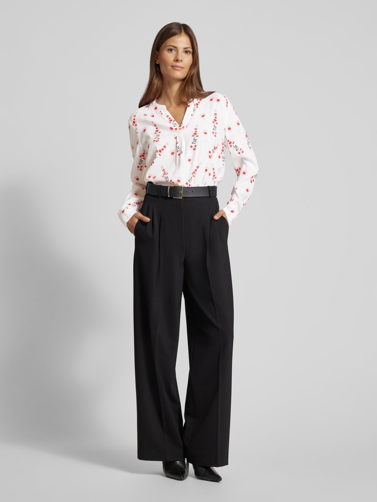 Kup online Herzensangelegenheit Bluzka z kołnierzem z lamówką (różowy)