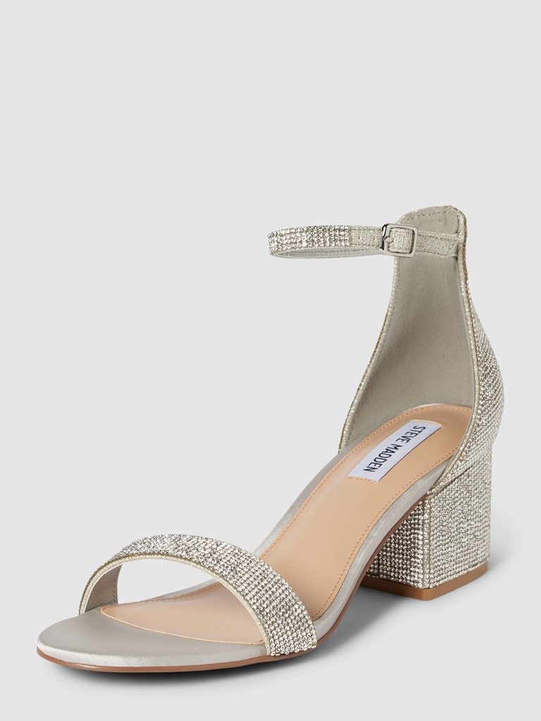 Steve Madden Sandalette mit Strasssteinbesatz Modell 'IRENE' (silber ...