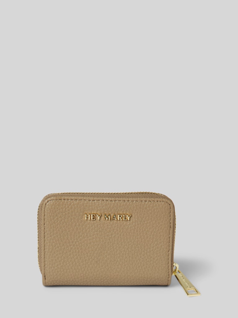 Hey Marly Portemonnaie mit Label-Detail Modell 'Sleek Petite' (taupe ...