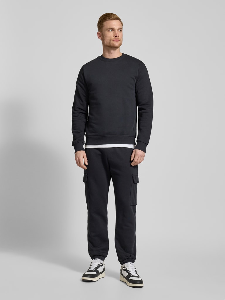 MCNEAL Regular Fit Sweatshirt mit Logo-Stitching (black) online kaufen