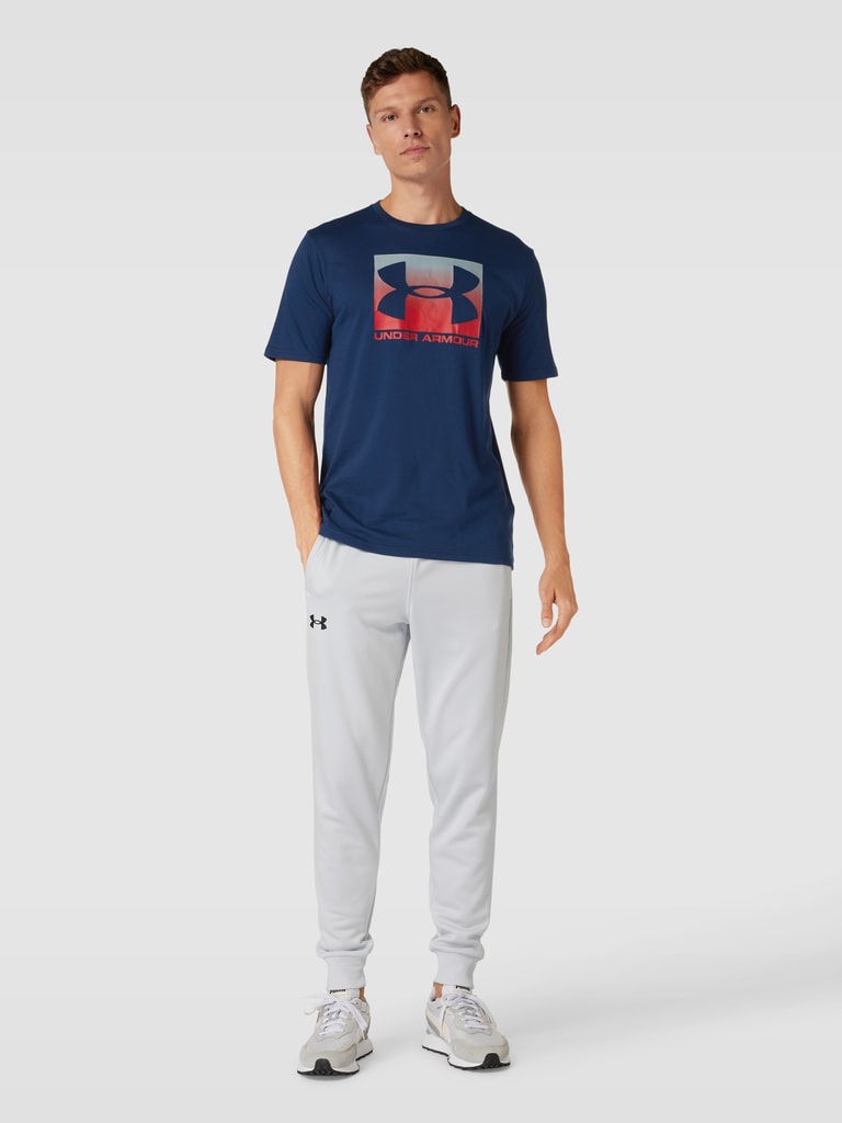 Under Armour T-Shirt mit Label-Print (marine) online kaufen