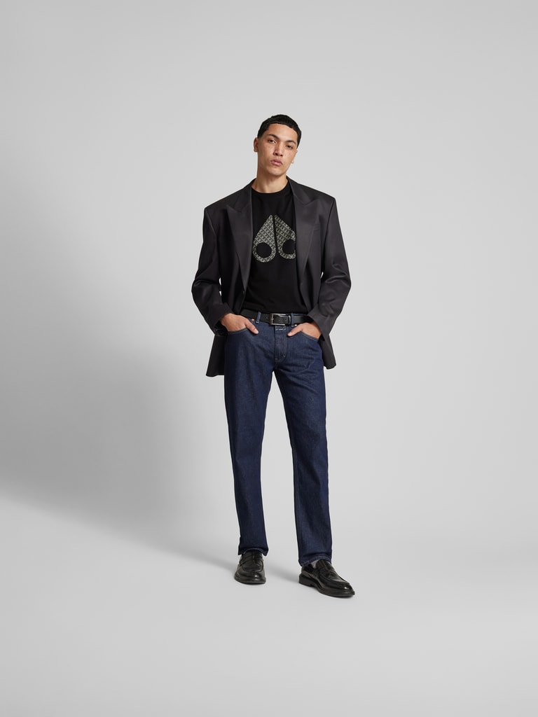 Moose Knuckles T-Shirt mit Label-Print (black) online kaufen