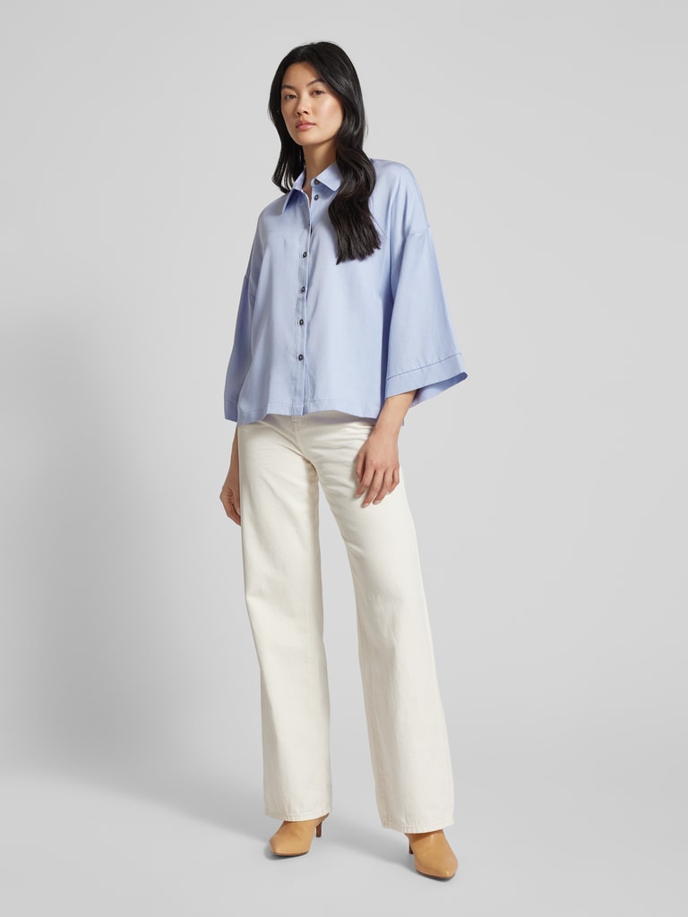 Object Bluse mit 3/4-Arm Modell 'Tilda' (hellblau) online kaufen