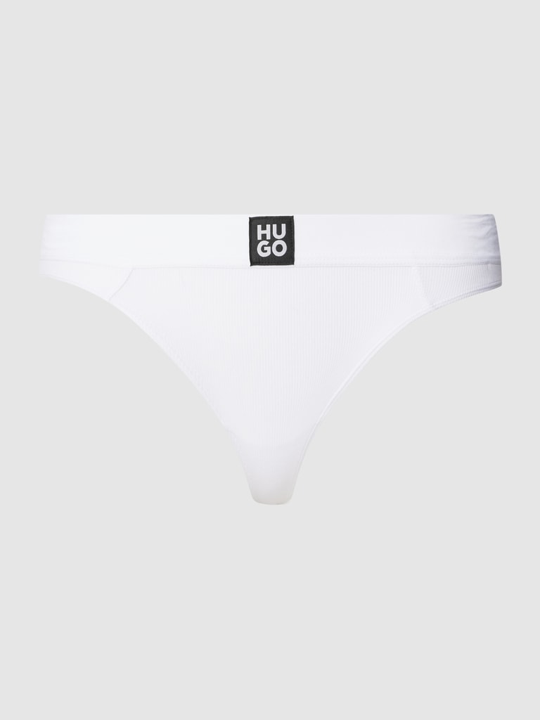 HUGO String mit Label-Detail Modell 'RIB' (weiss) online kaufen