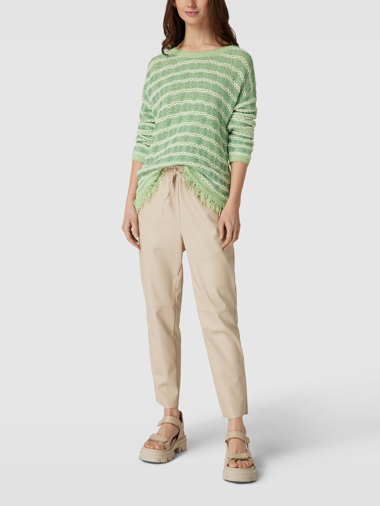 More & More Strickpullover mit Strukturmuster (grass) online kaufen