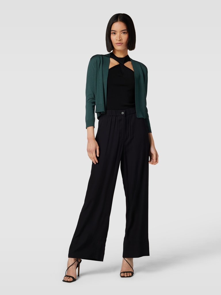 Vera Mont Strickjacke aus Viskose-Mix in Ripp-Optik (gruen) online kaufen