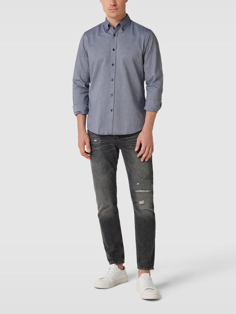 BOSS Orange Regular Fit Freizeithemd mit Button-Down-Kragen Modell ...