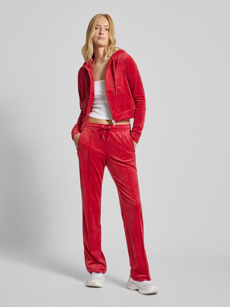 Juicy Couture Sweatjacke mit Kapuze Modell 'MADISON' (rot) online kaufen