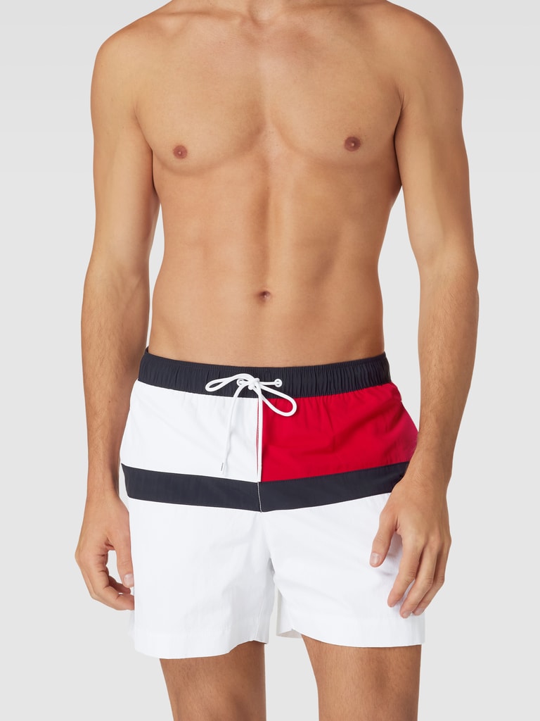Tommy Hilfiger Badehose im Colour-Blocking-Design (weiss) online kaufen