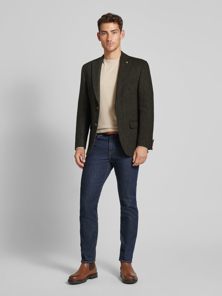 Carl Gross Regular fit Harris Tweed colbert van scheerwol, model 'Theo ...